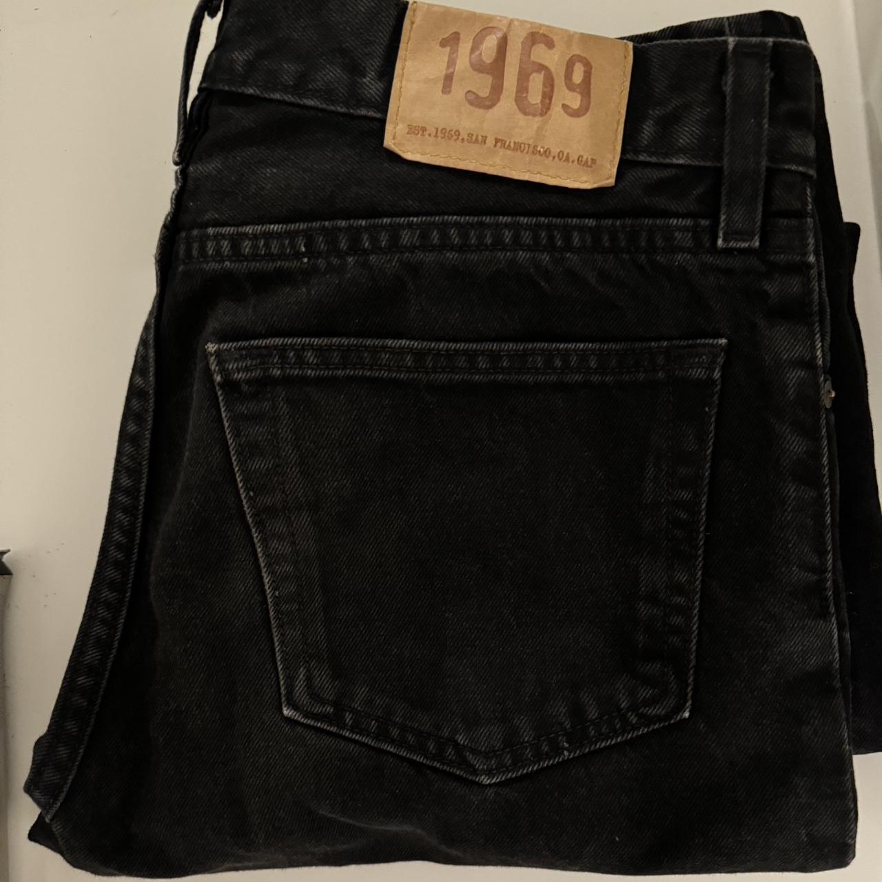 Black Denim Gap Jeans - vintage 31”-32”- Baggy - Depop