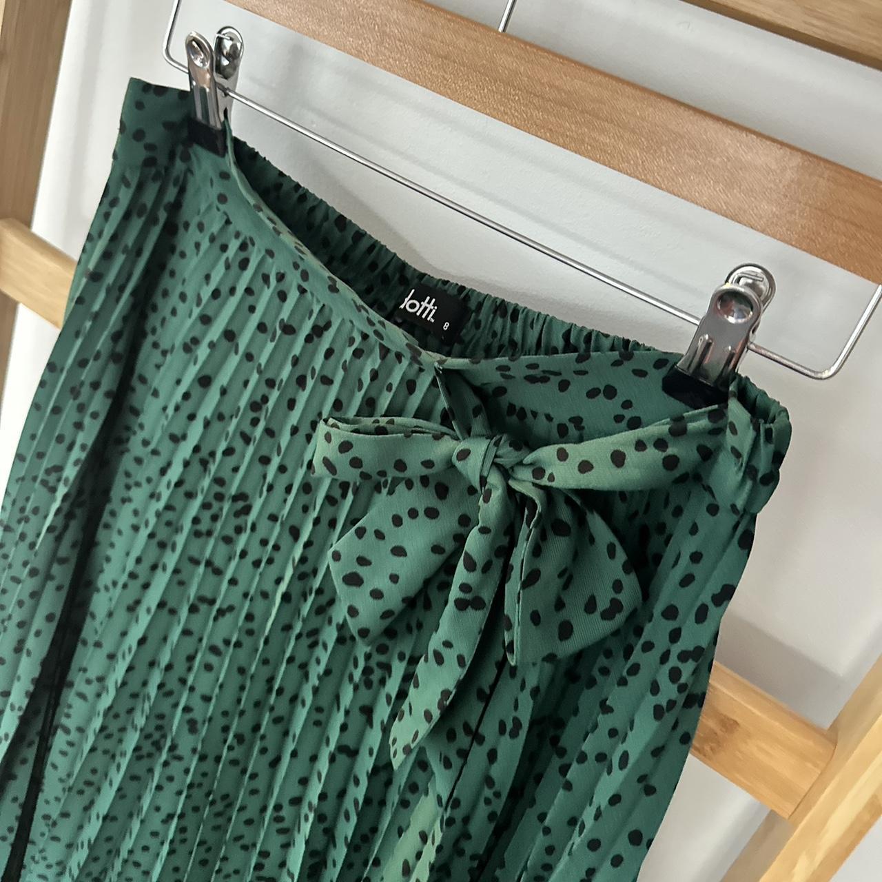 Polka dot pleat skirt 🎩 💛 Brand = Dotti 🧡 Labelled... - Depop