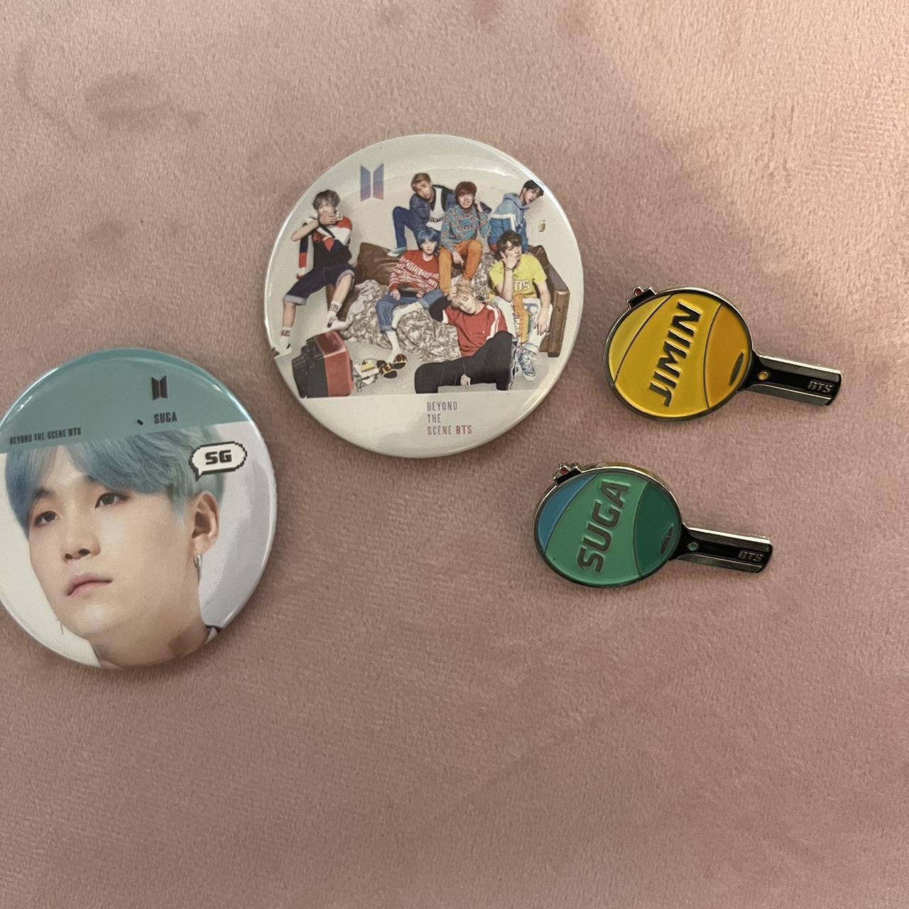 BTS pin lot bundle bulk enamel pin bought in korea... - Depop