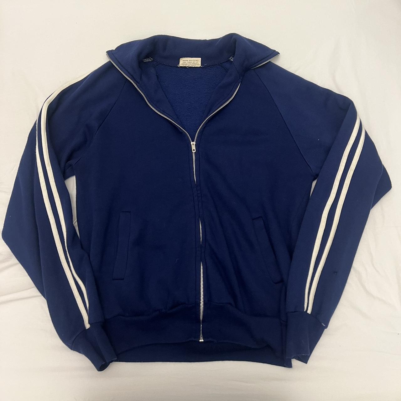 Vintage Striped Jacket Zipper is tough to zip and... - Depop