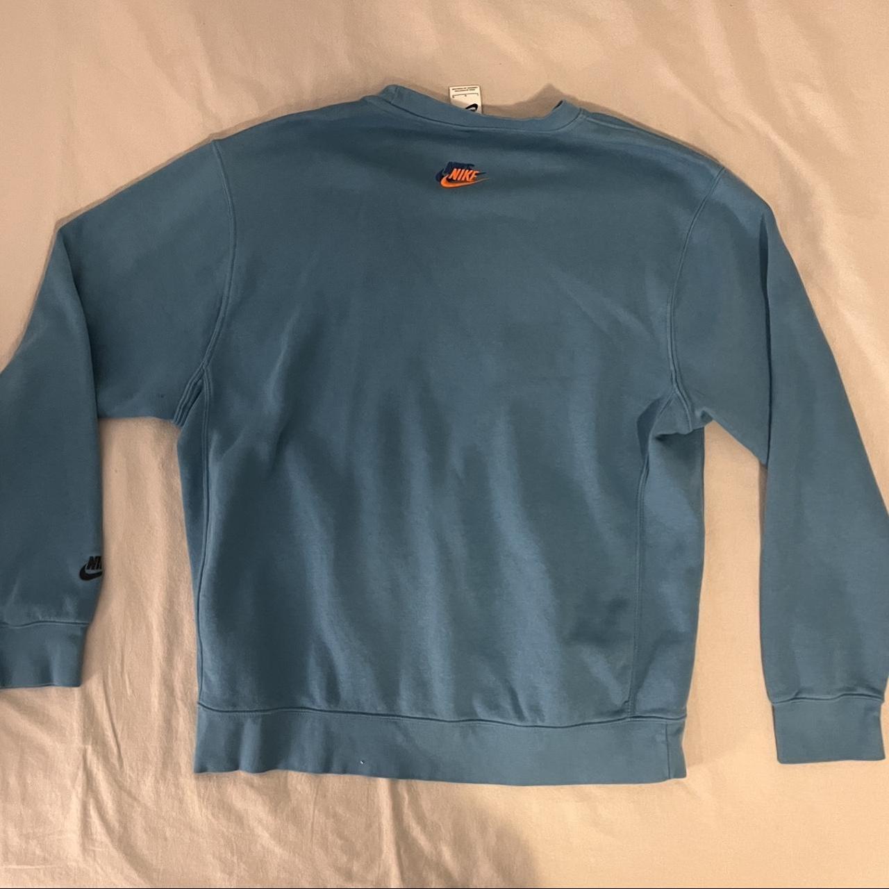 Light Blue Nike Crewneck - Depop