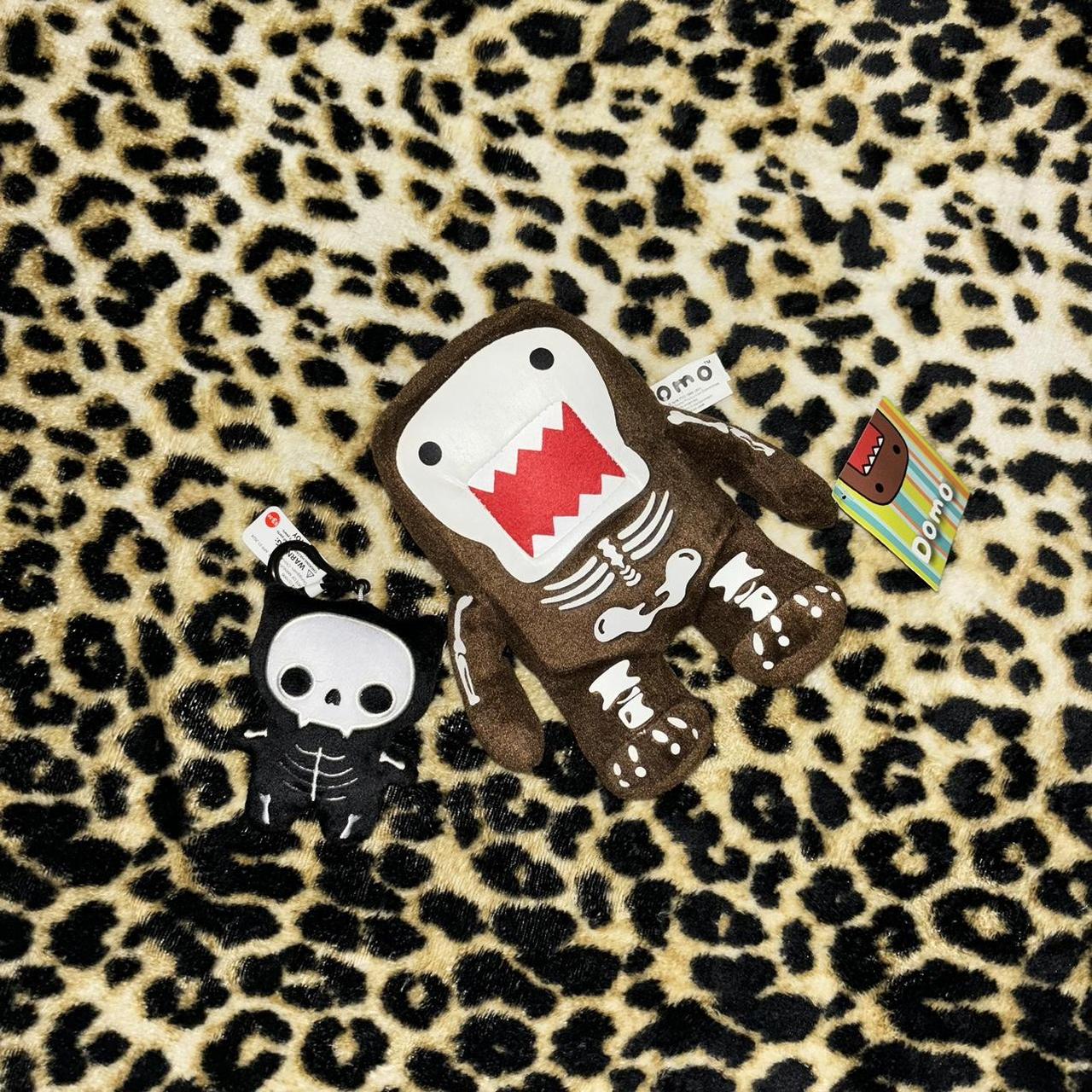 domo skeleton plush & skeleton keychain bundle... - Depop