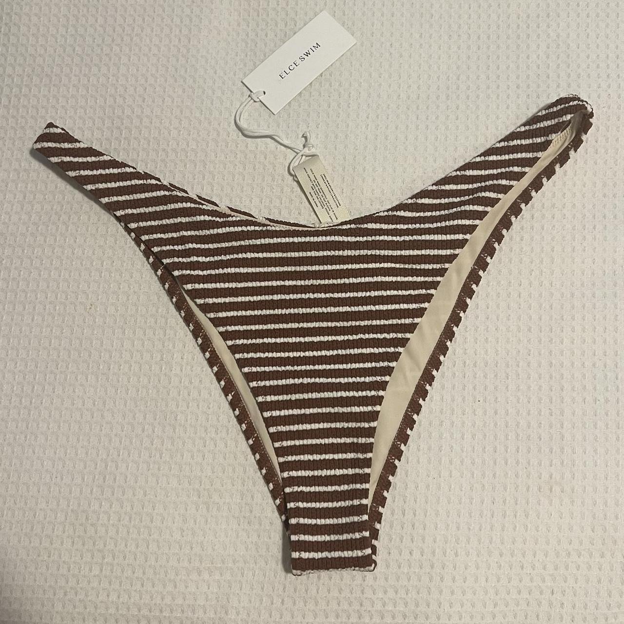 Elce Swim Max Bottom - stripe Size: L (12 AU) Brand... - Depop