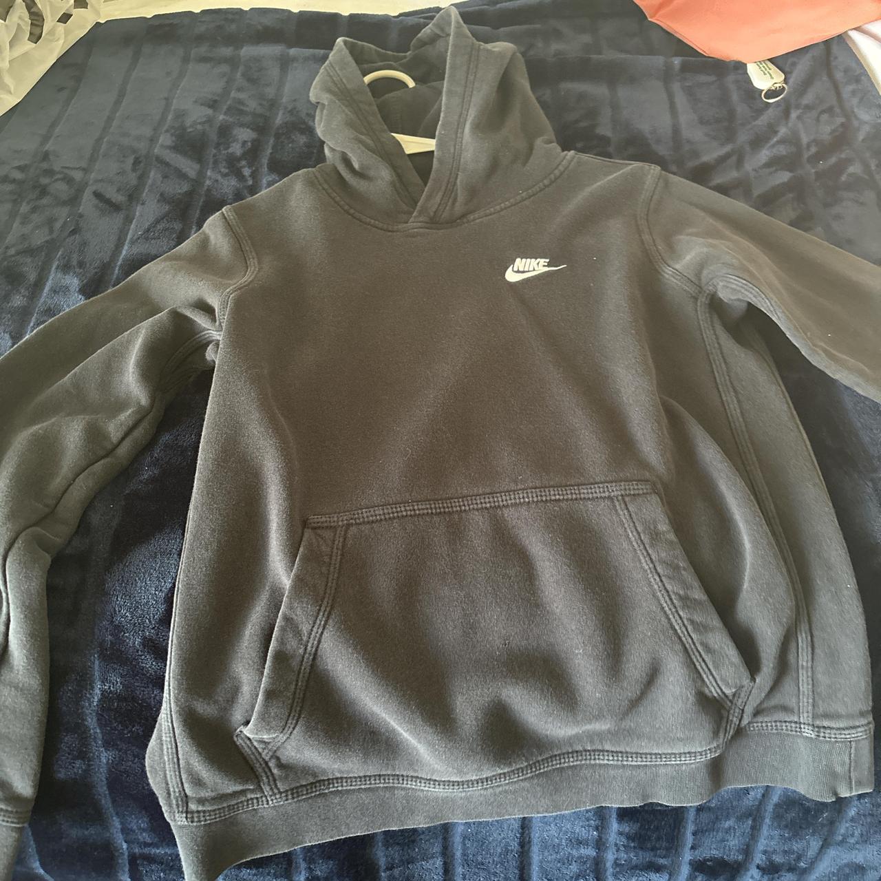 black Nike hoodie - Depop