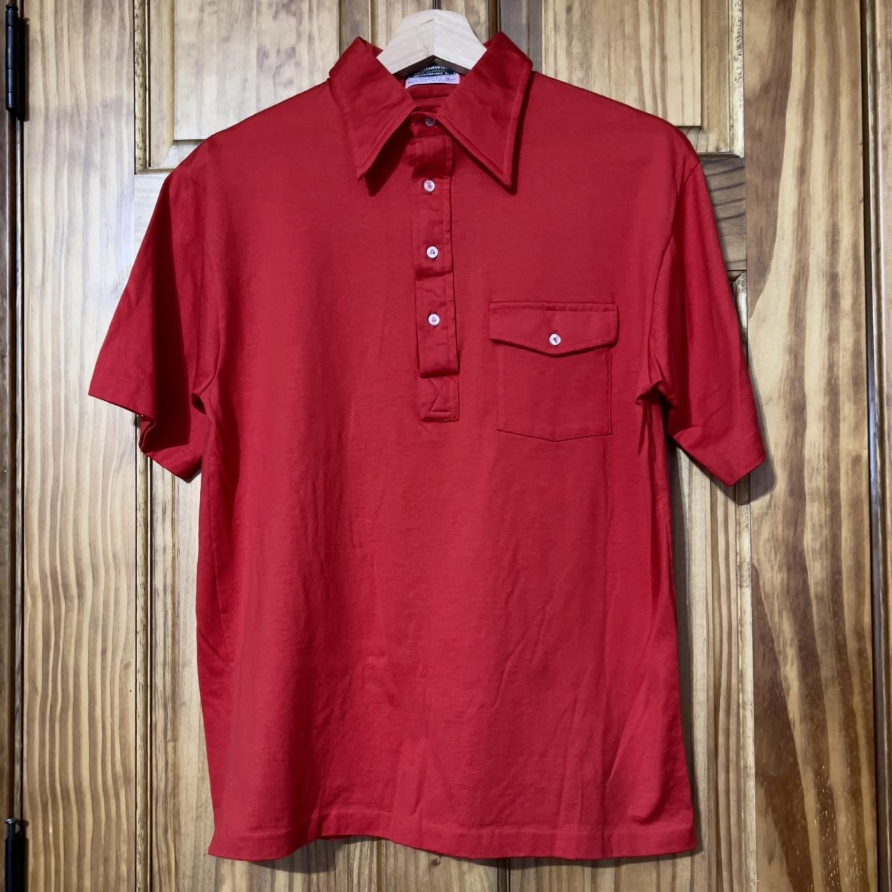 Vintage red men’s Hathaway golf classic polo shirt... - Depop