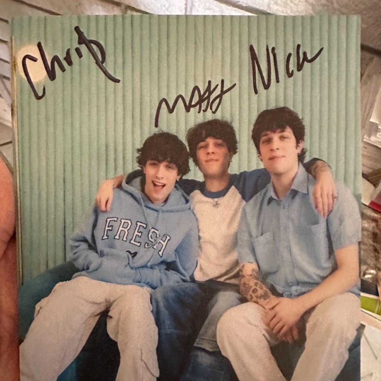 sturniolo triplet signed postcard from the six mil... - Depop