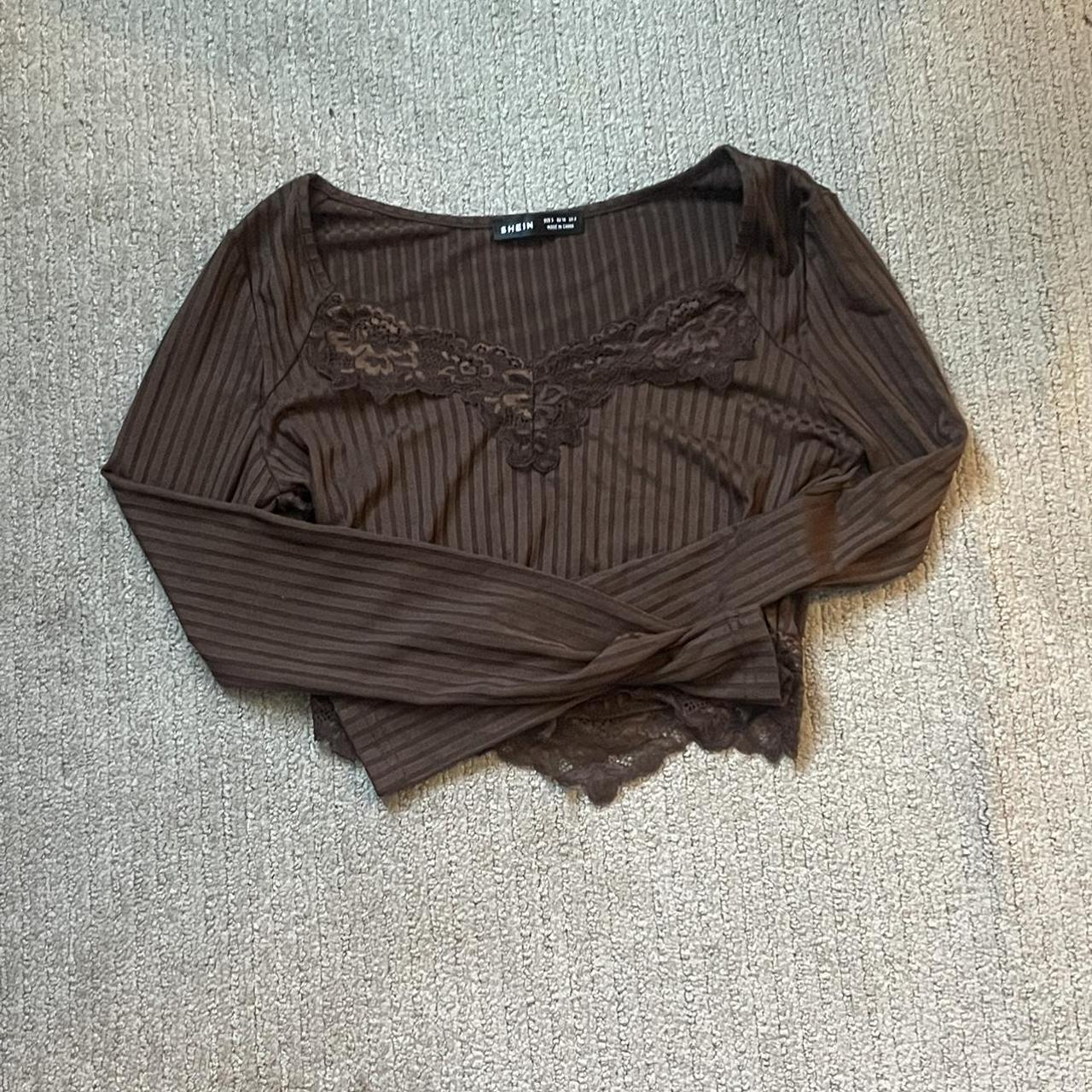 shein y2k fairycore long sleeved top. size small... - Depop