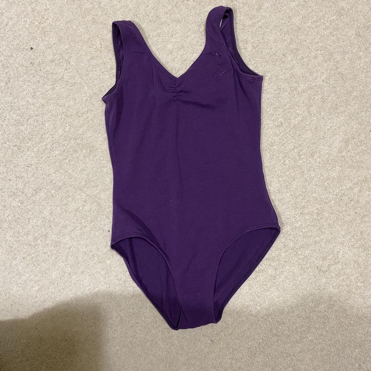 Purple Ballet leotard worn multiple times, has sewn... - Depop