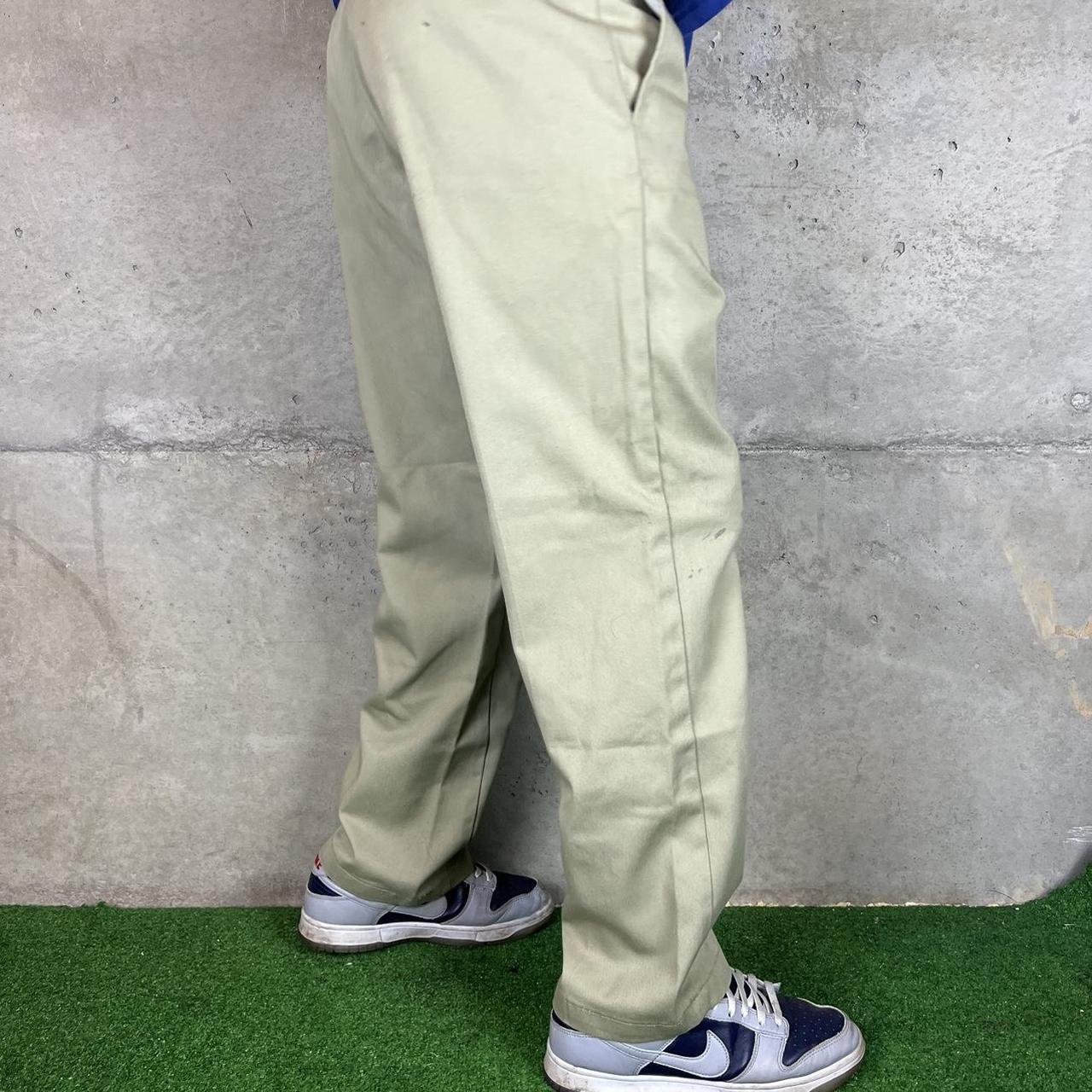 Tan Dickies Work Pants Small Stain On Leg Nice Depop