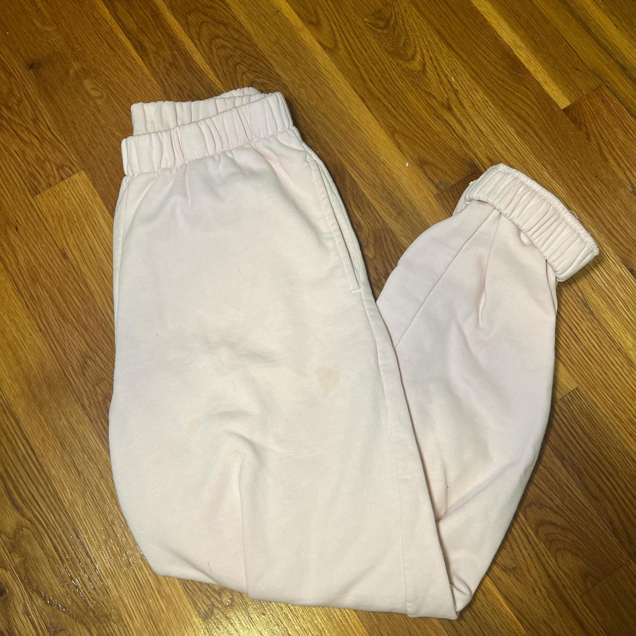Pink brandy sweats (small stain) - Depop