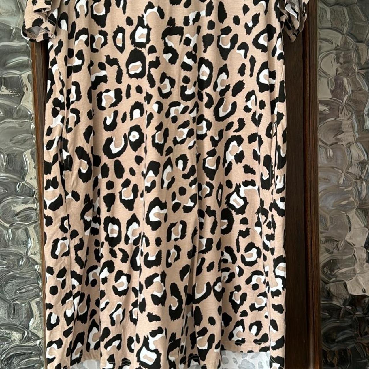 LEONI dress leopard print size M - Depop