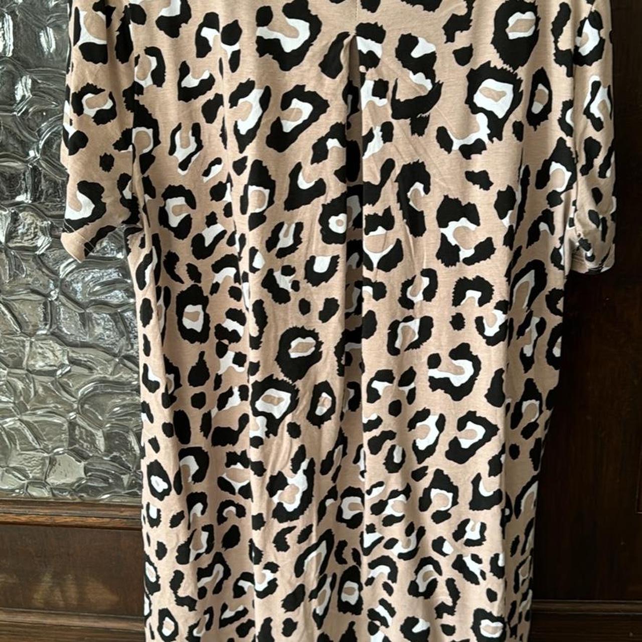LEONI dress leopard print size M - Depop