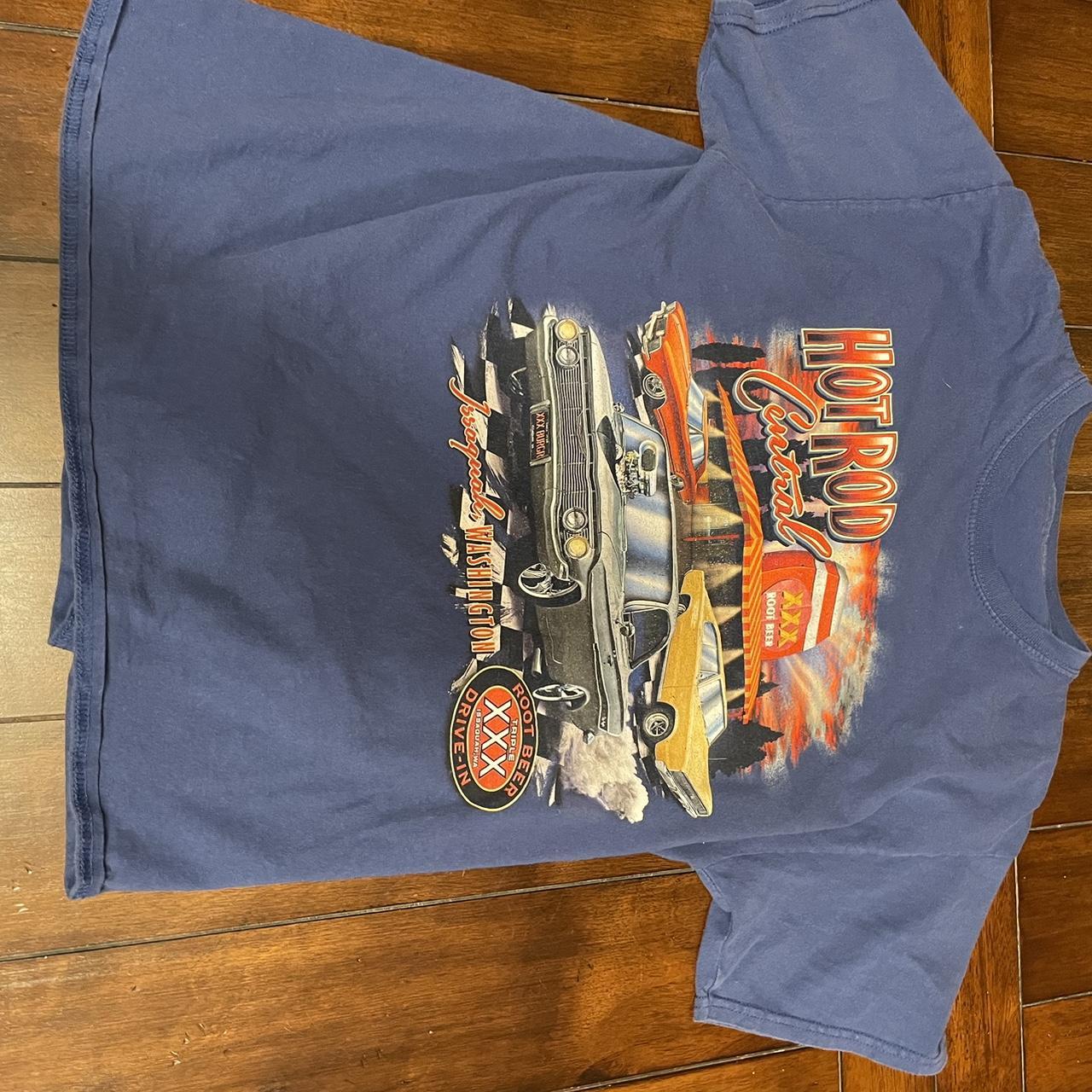 vintage graphic tee racing tee men’s size medium... - Depop
