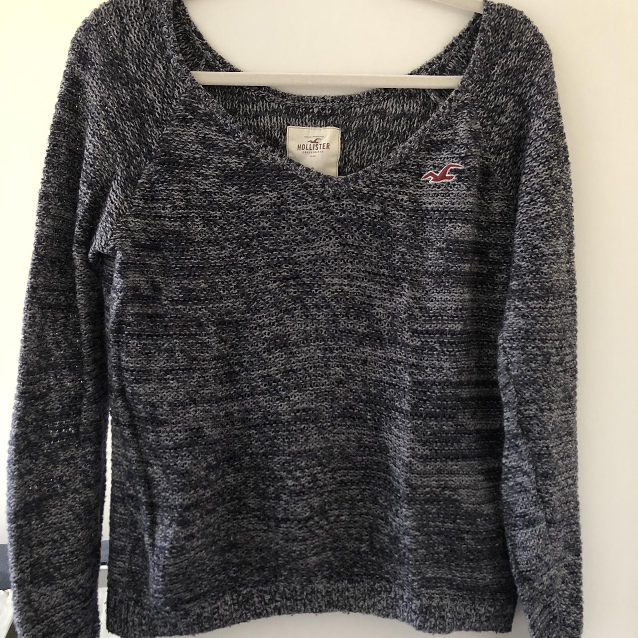 Hollister grey jumper Super soft and cosy. Slouchy... - Depop