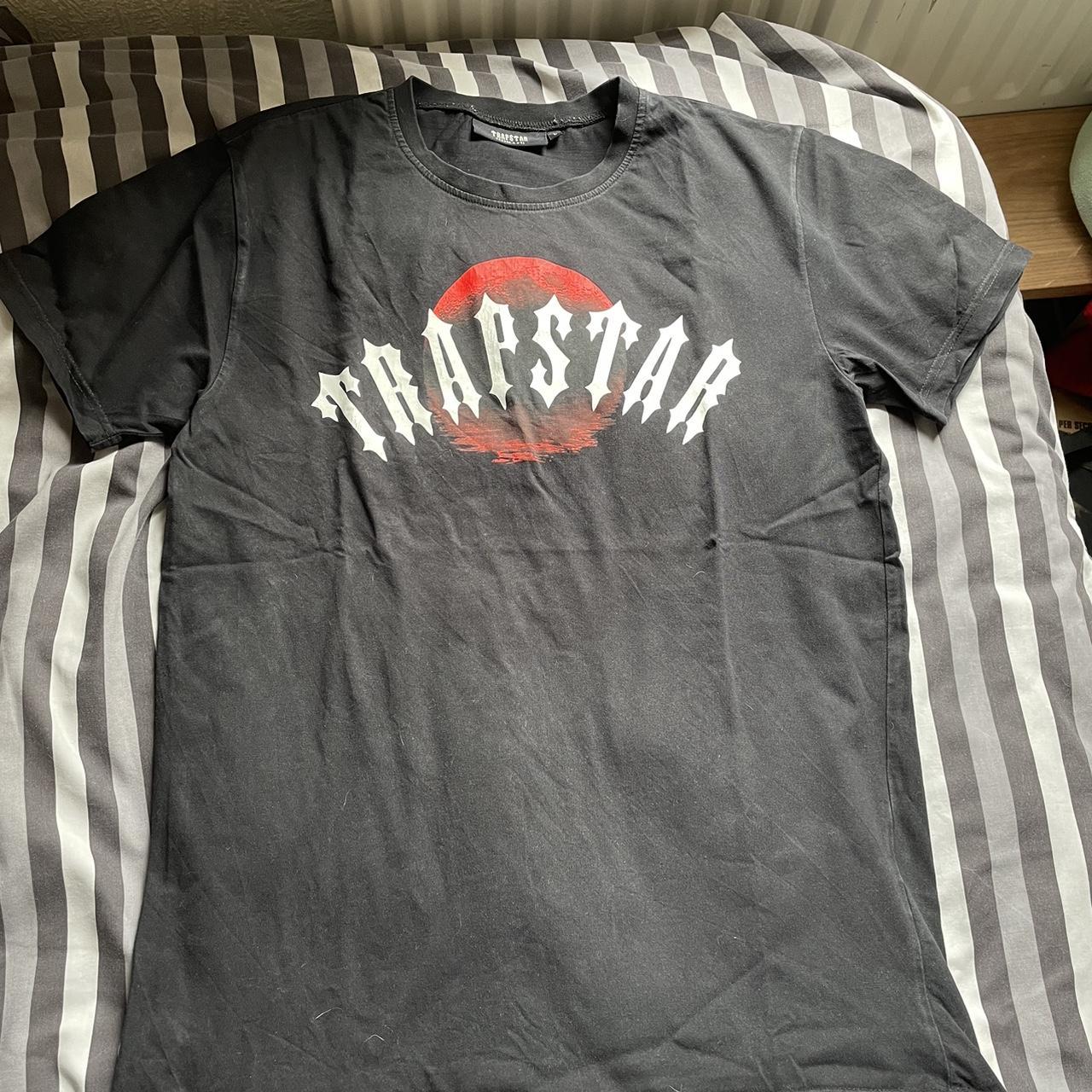 Large blood moon trapstar tshirt (black and red) -... - Depop