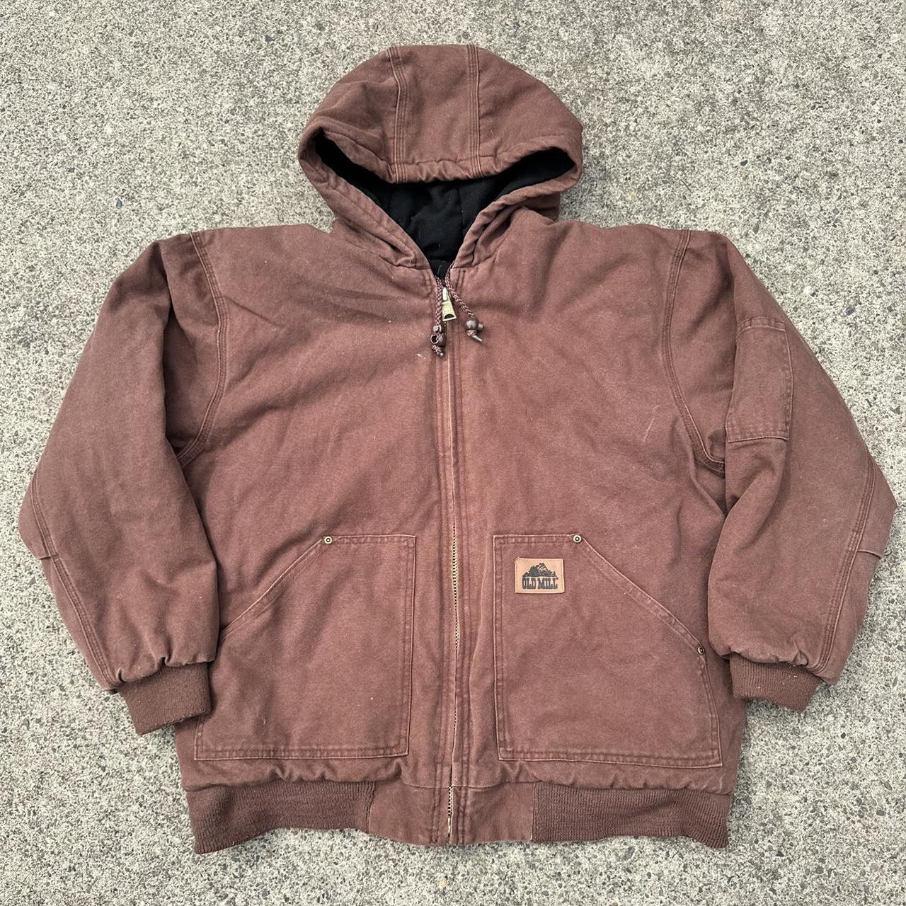 (L) Vintage Old Mill Canvas Work Jacket-... - Depop