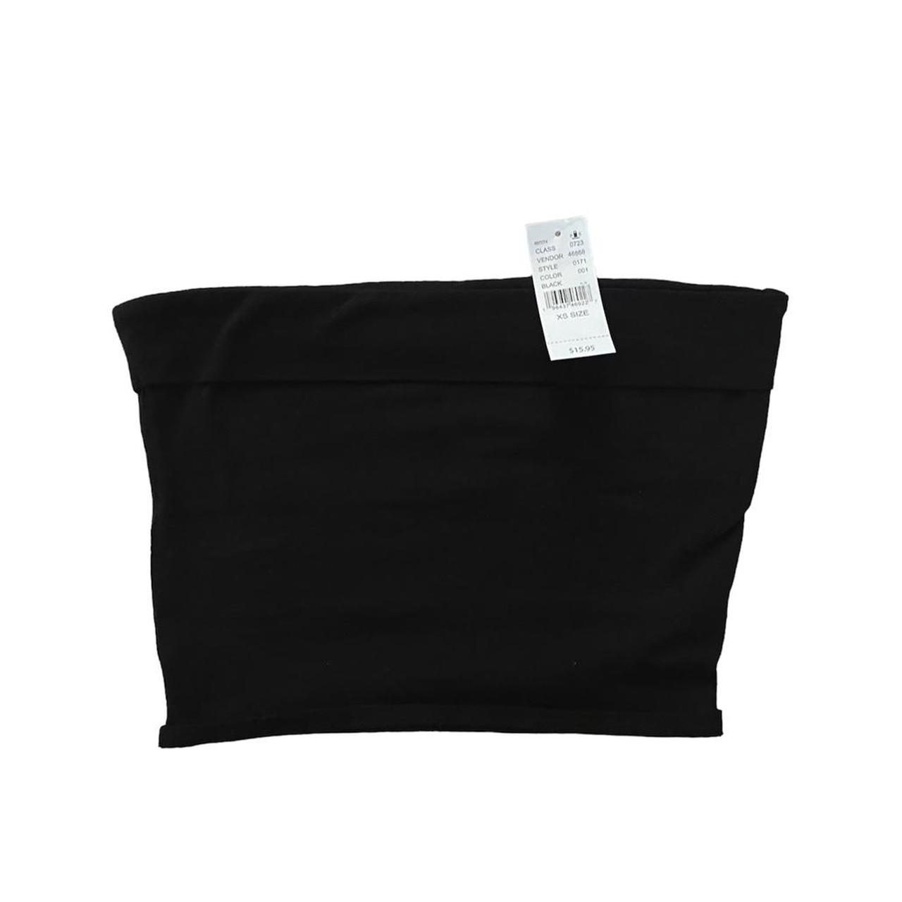 Fold over black tube top from pacsun Size... - Depop