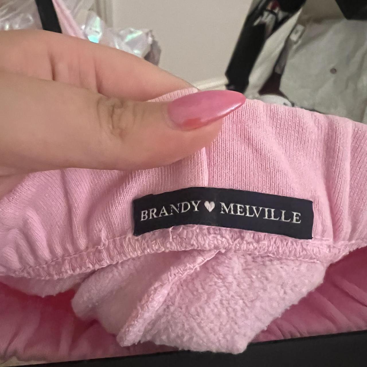 Bubblegum pink brandy sweatpants - Depop