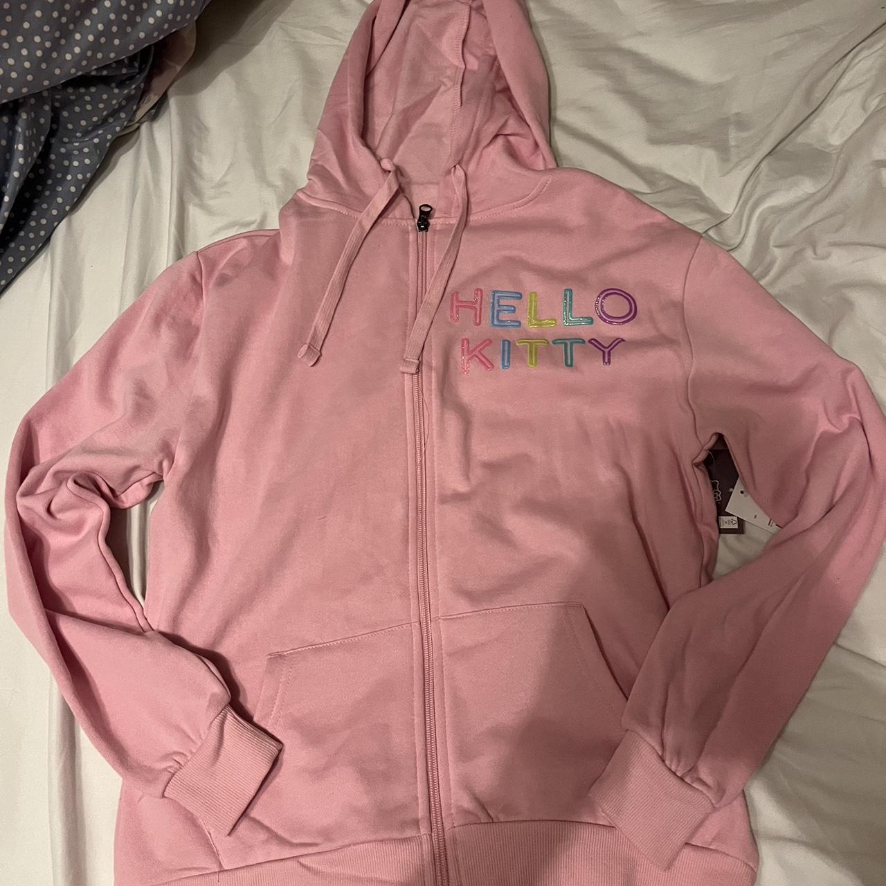 Pink and rainbow Hello Kitty jacket. Brand new with... - Depop