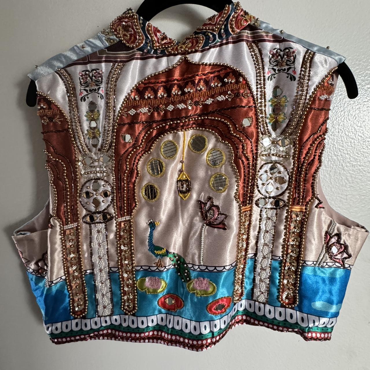 Unique, one-of-a-kind vintage Indian-inspired vest... | Depop