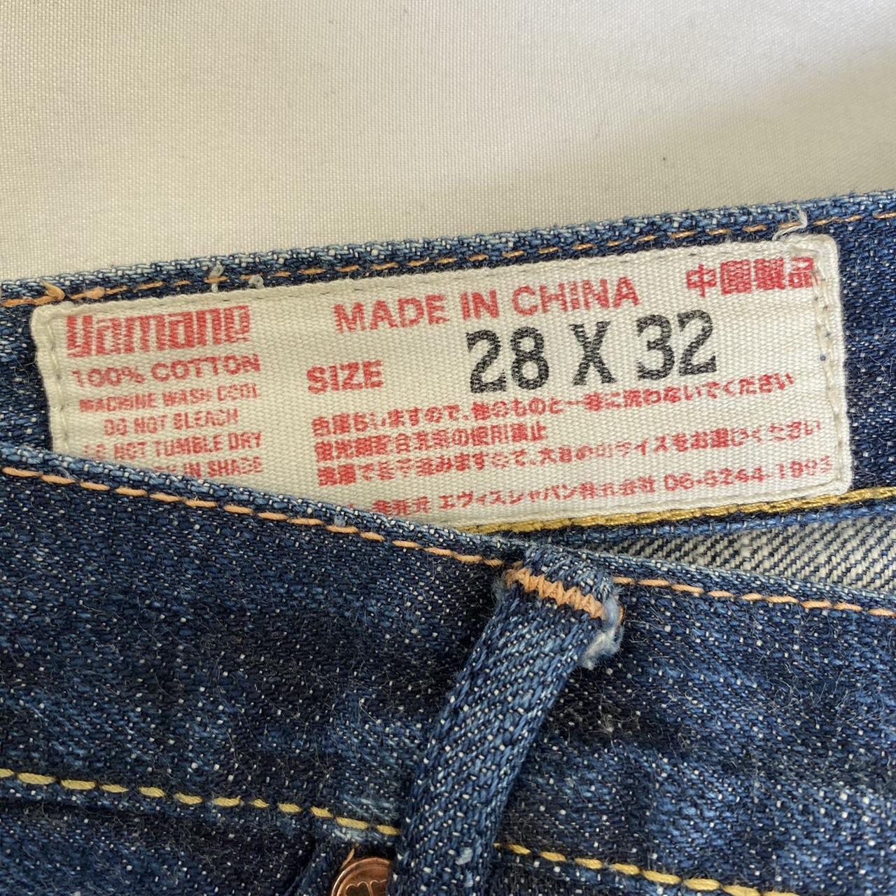 Old School Evisu Yamane Pink Logo Denim Jeans - Depop
