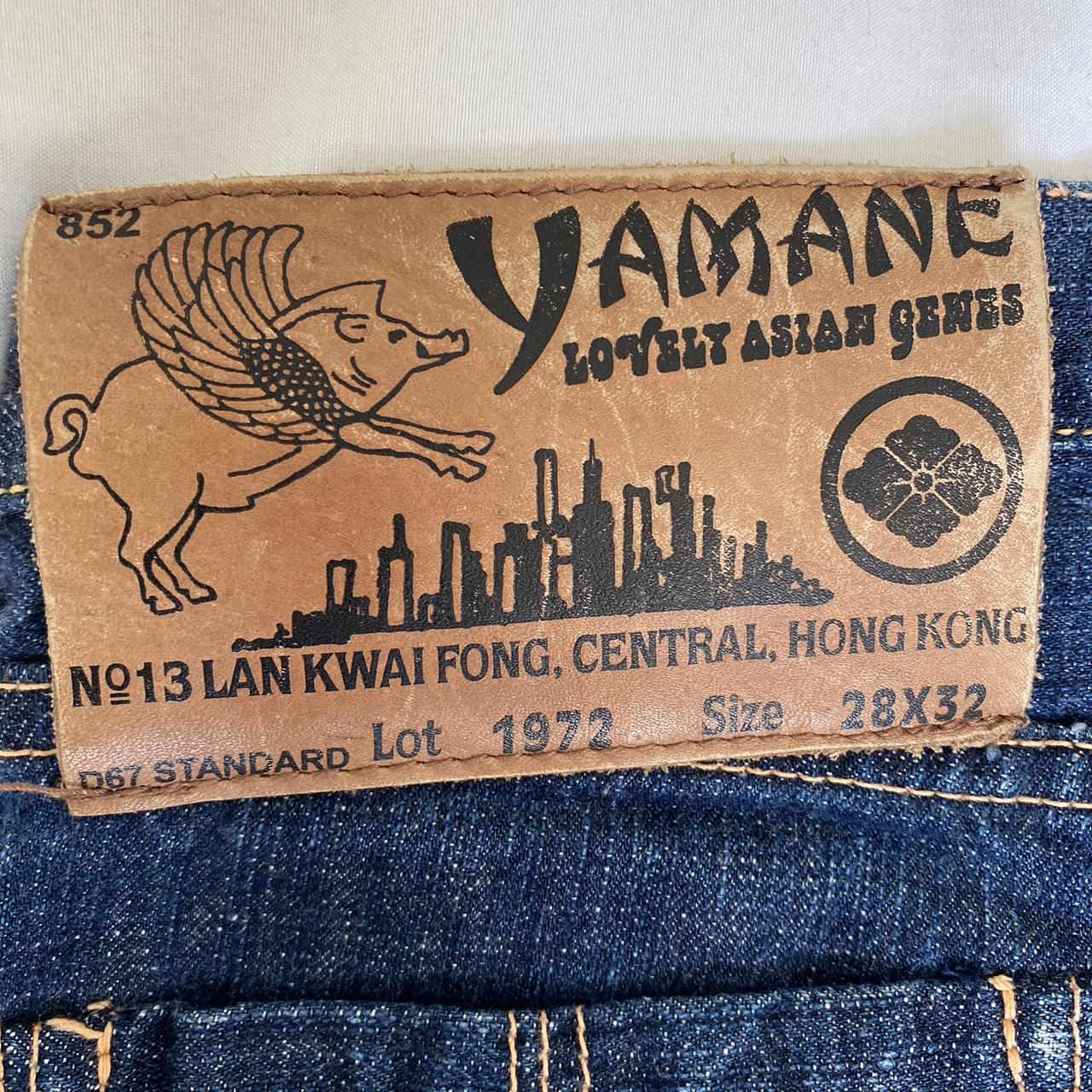 Old School Evisu Yamane Pink Logo Denim Jeans - Depop