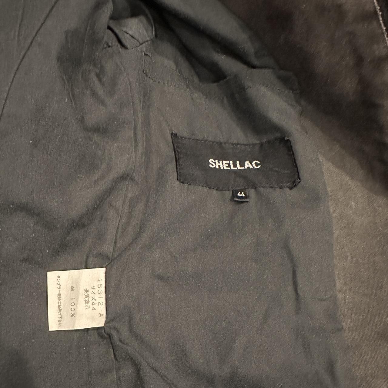 shellac faux fur jacket sick shellac jacket size:... - Depop