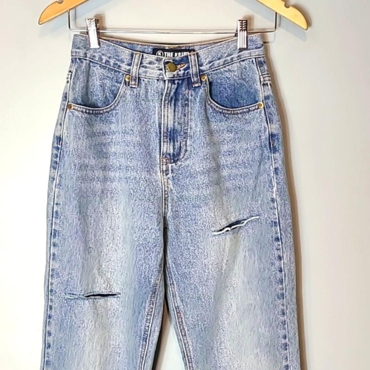 The Kript High Rise Straight Jeans Size XXS Gorgeous... - Depop