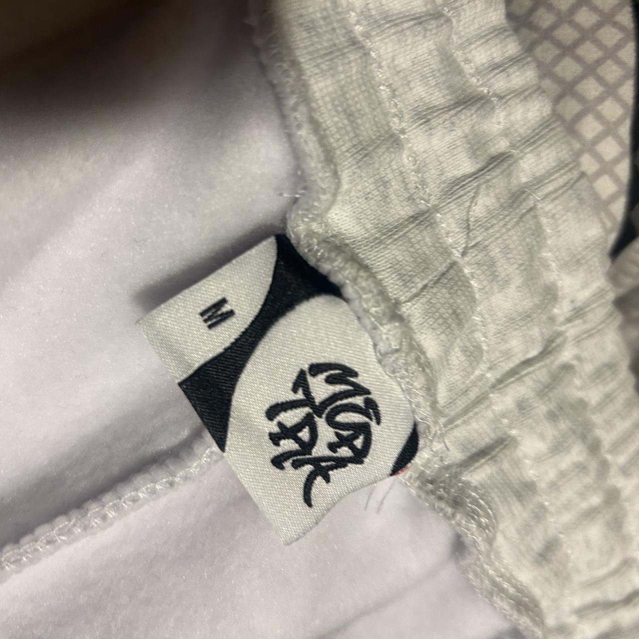 mertra bigstep grey and navy joggers worn once or... | Depop