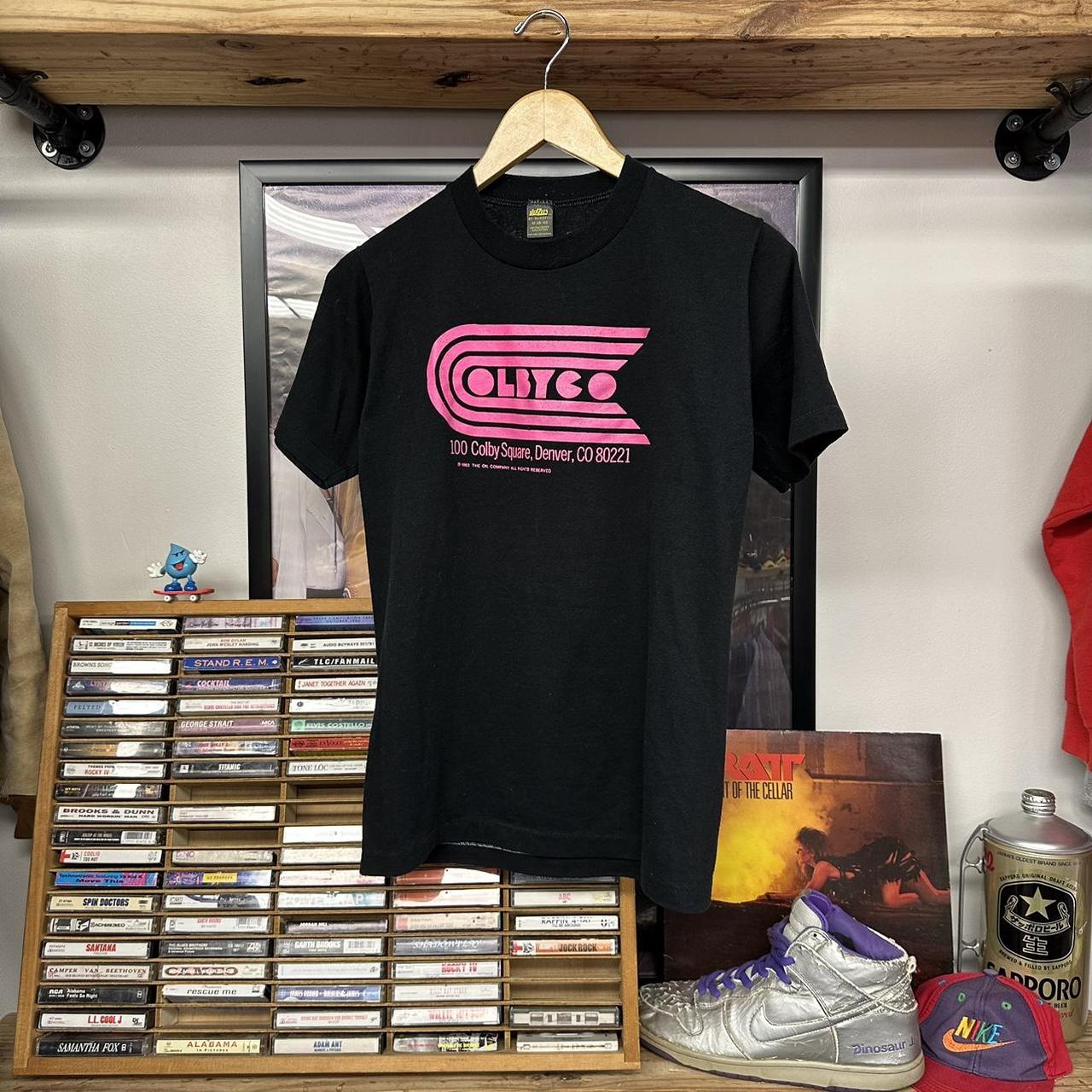 Vintage 80s 1980s Colbyco logo t shirt single stitch | Depop Vintage 80s 1980s Colbyco logo t shirt single stitch | Depop