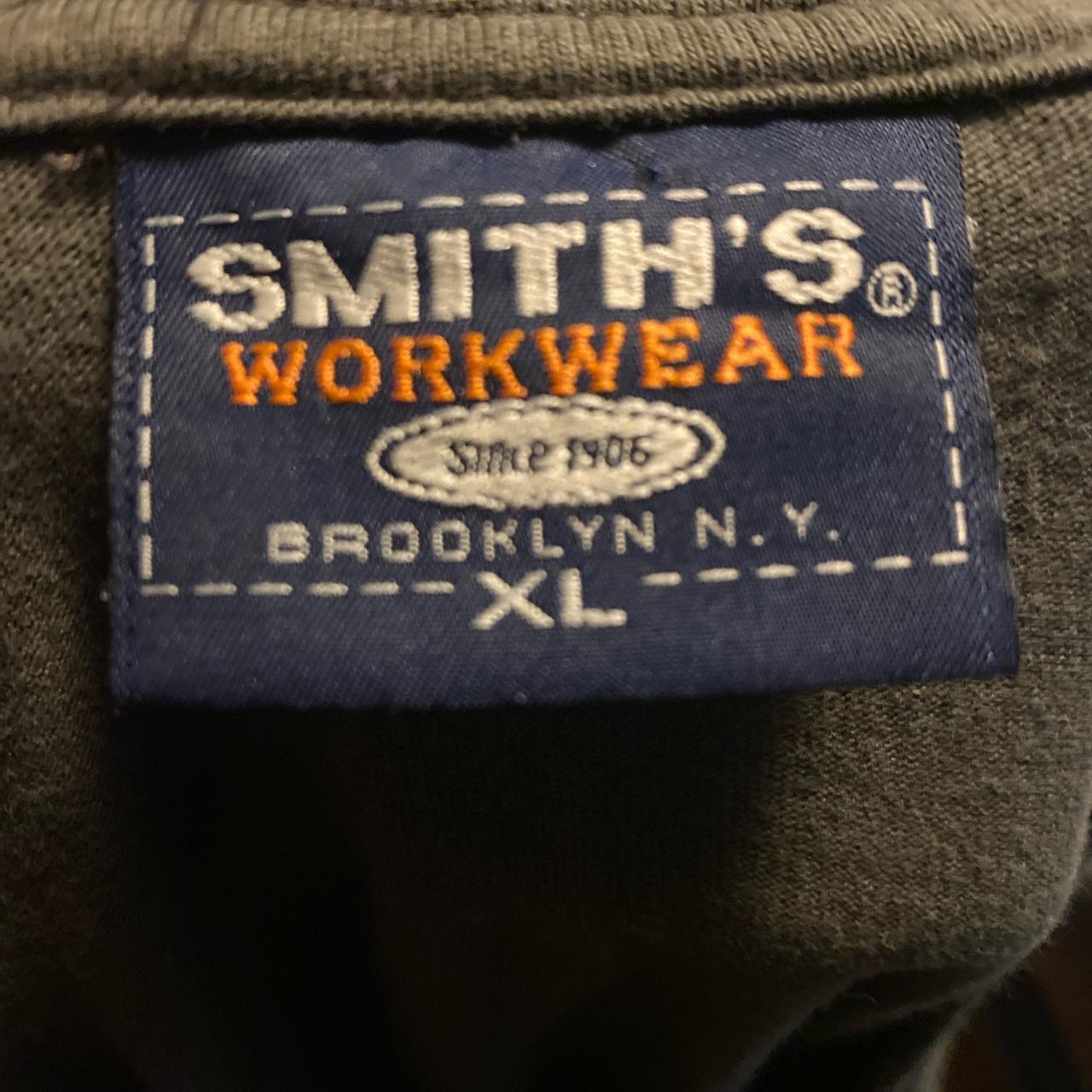 Vintage Smith’s Workwear Long Sleeve Shirt. Green... - Depop