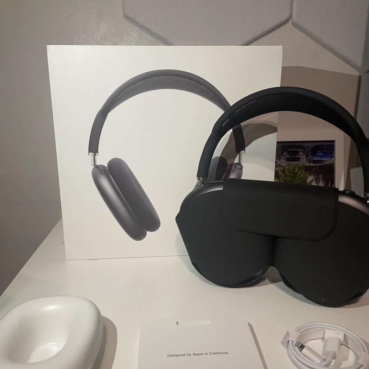 Air pod maxes space grey brand new with proof of... - Depop