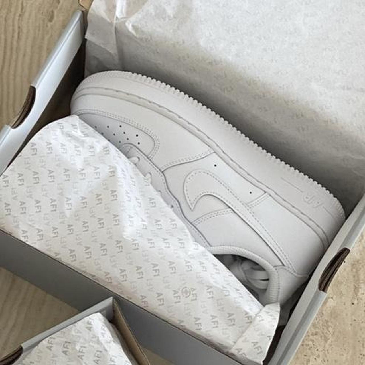 AF1. Nike Air Force 1, Brand new. Plain white AF1.... - Depop