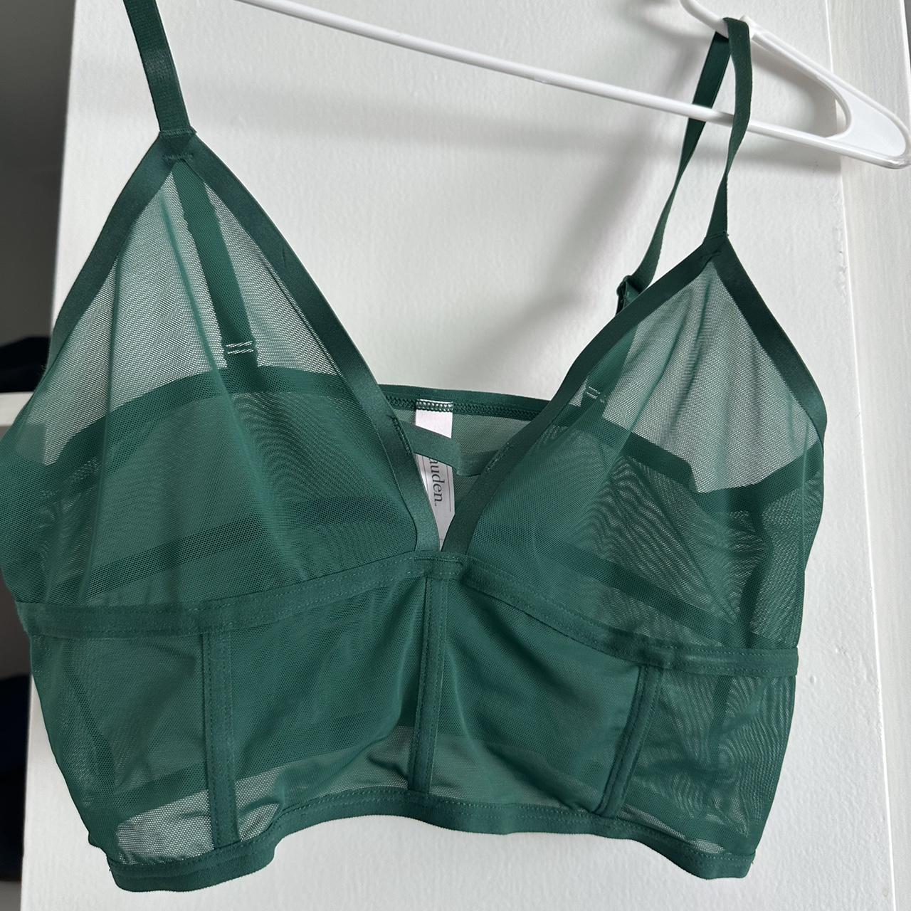 Green Lace Brallete from Auden size M brand new with... - Depop