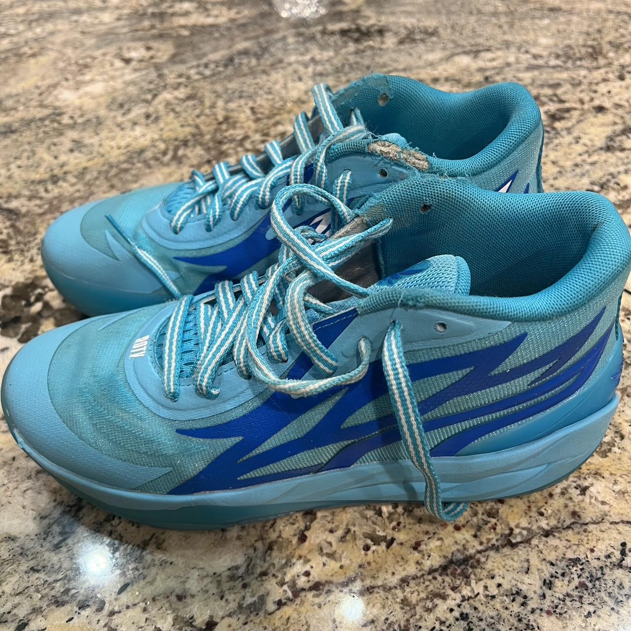 Puma Melo basketball shoes MENS 7.5 Little scuffs - Depop