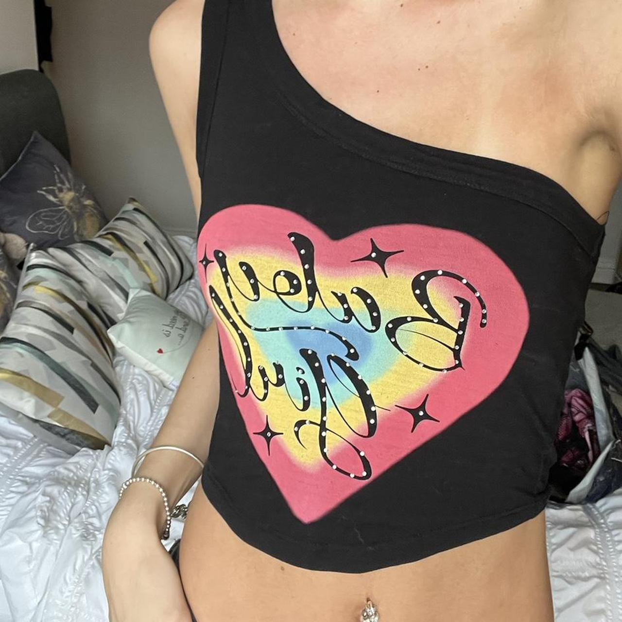 Jaded London One Shoulder Crop Great quality - Depop