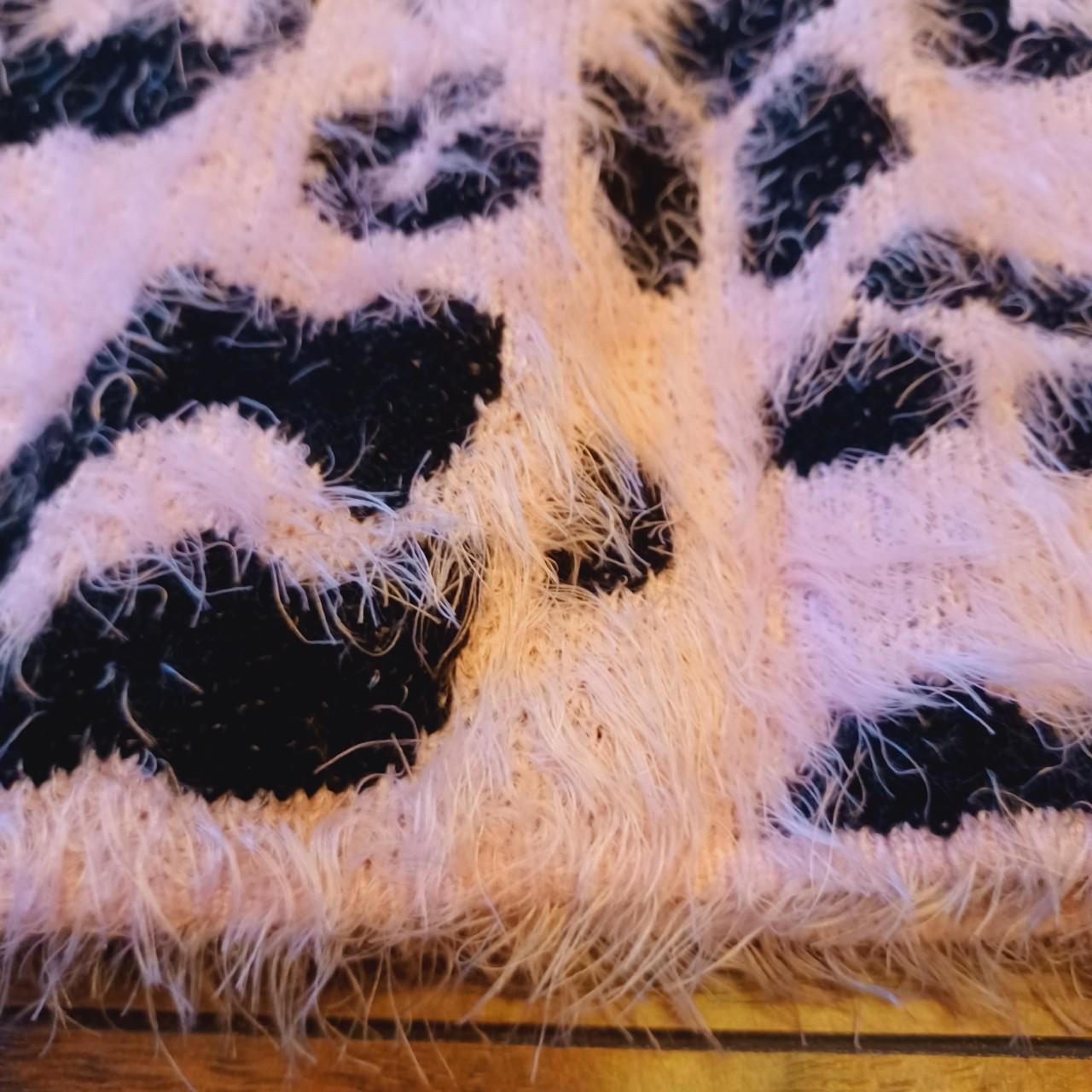 Obsessed! Pink Ice Fuzzy Sweater (NWOT), Women's... - Depop