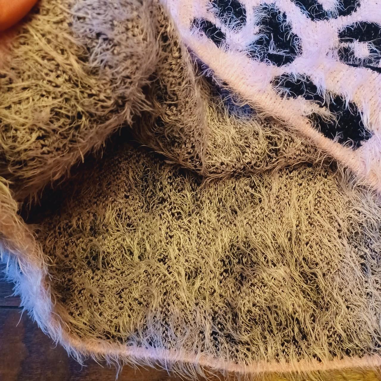 Obsessed! Pink Ice Fuzzy Sweater (NWOT), Women's... - Depop