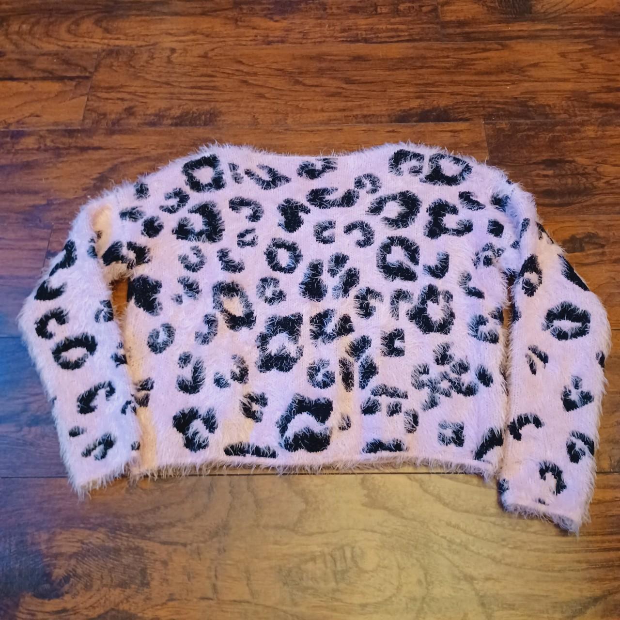 Obsessed! Pink Ice Fuzzy Sweater (NWOT), Women's... - Depop