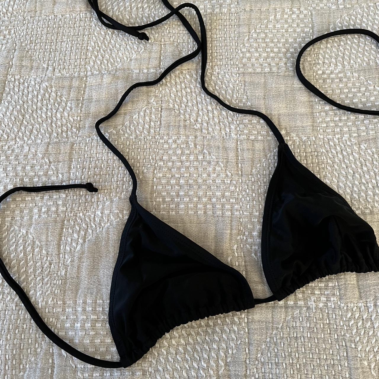 plain black triangle kini! - Depop