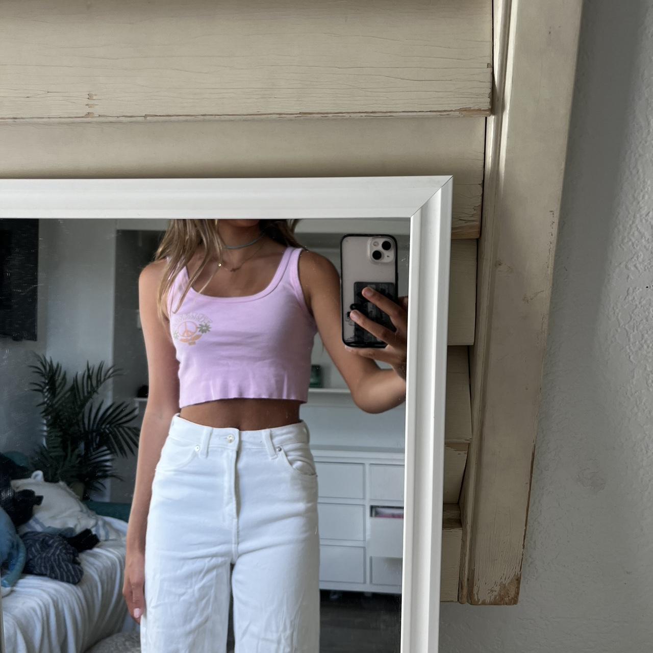 Cute pink surfer girl tank top #surfergirl #pink... - Depop