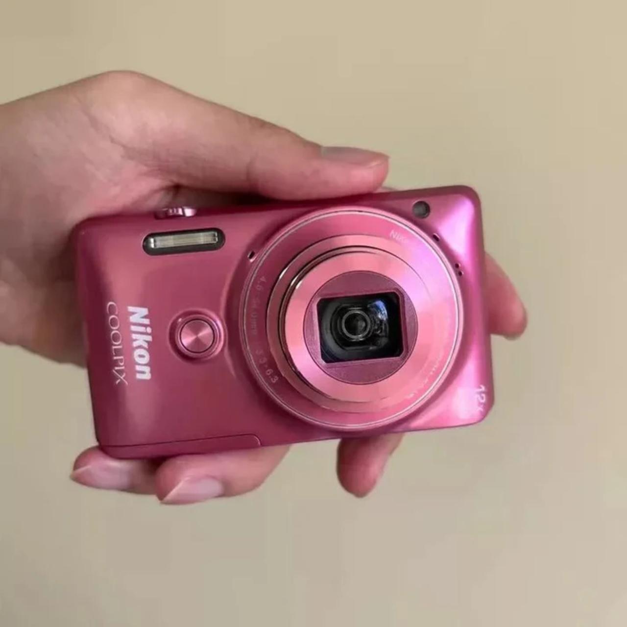 Pre-Owned Glossy Pink Nikon Coolpix S6900 Digital... | Depop