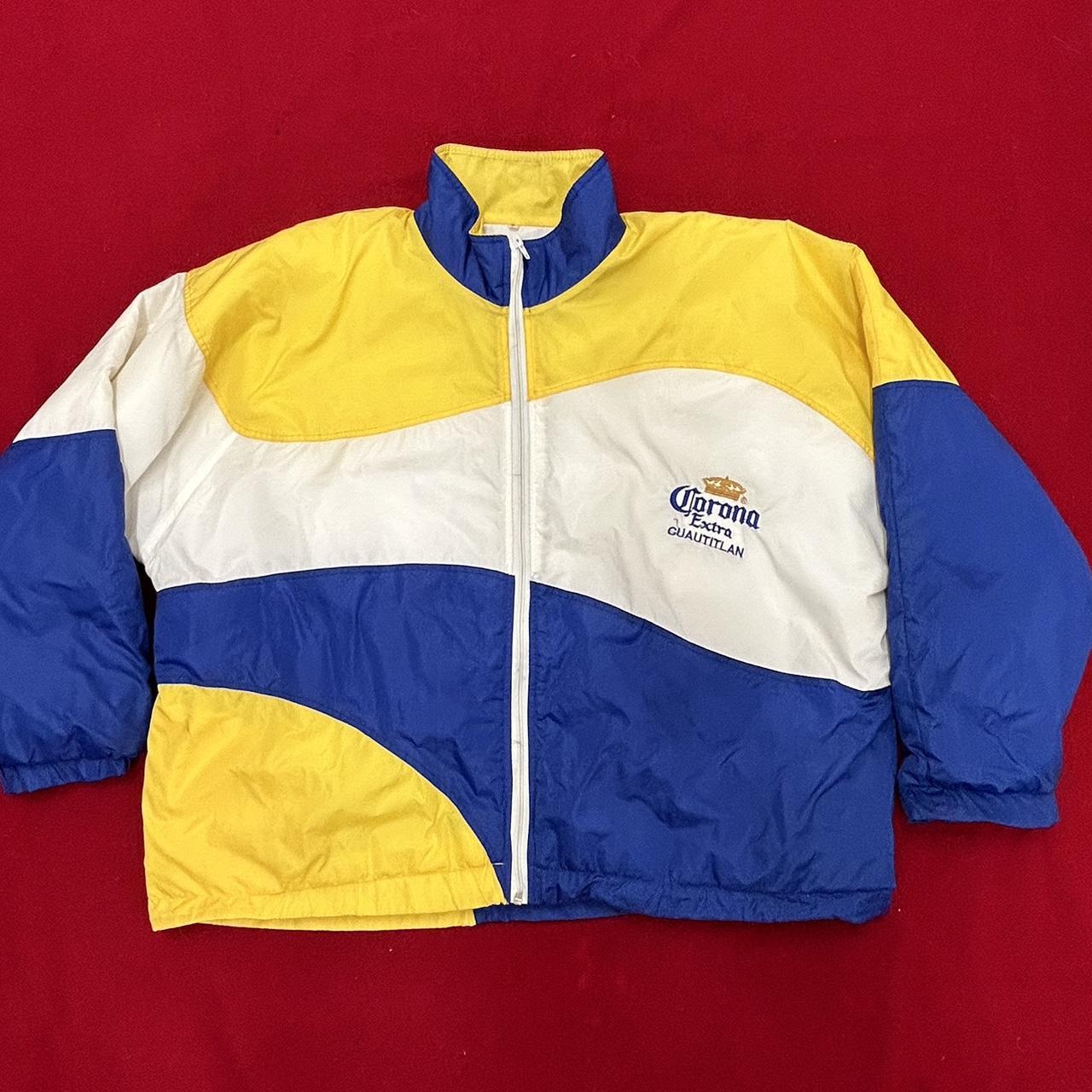 Corona extra beer zip up bomber jacket Message for... - Depop