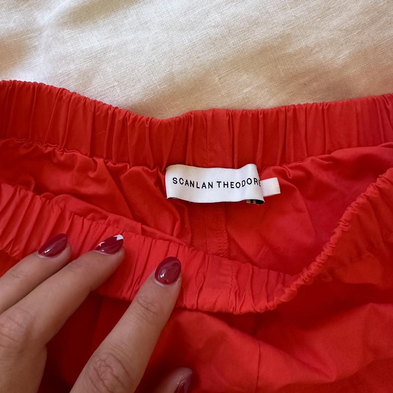 SCANLAN THEODORE Parachute shorts red ️ 100%... - Depop