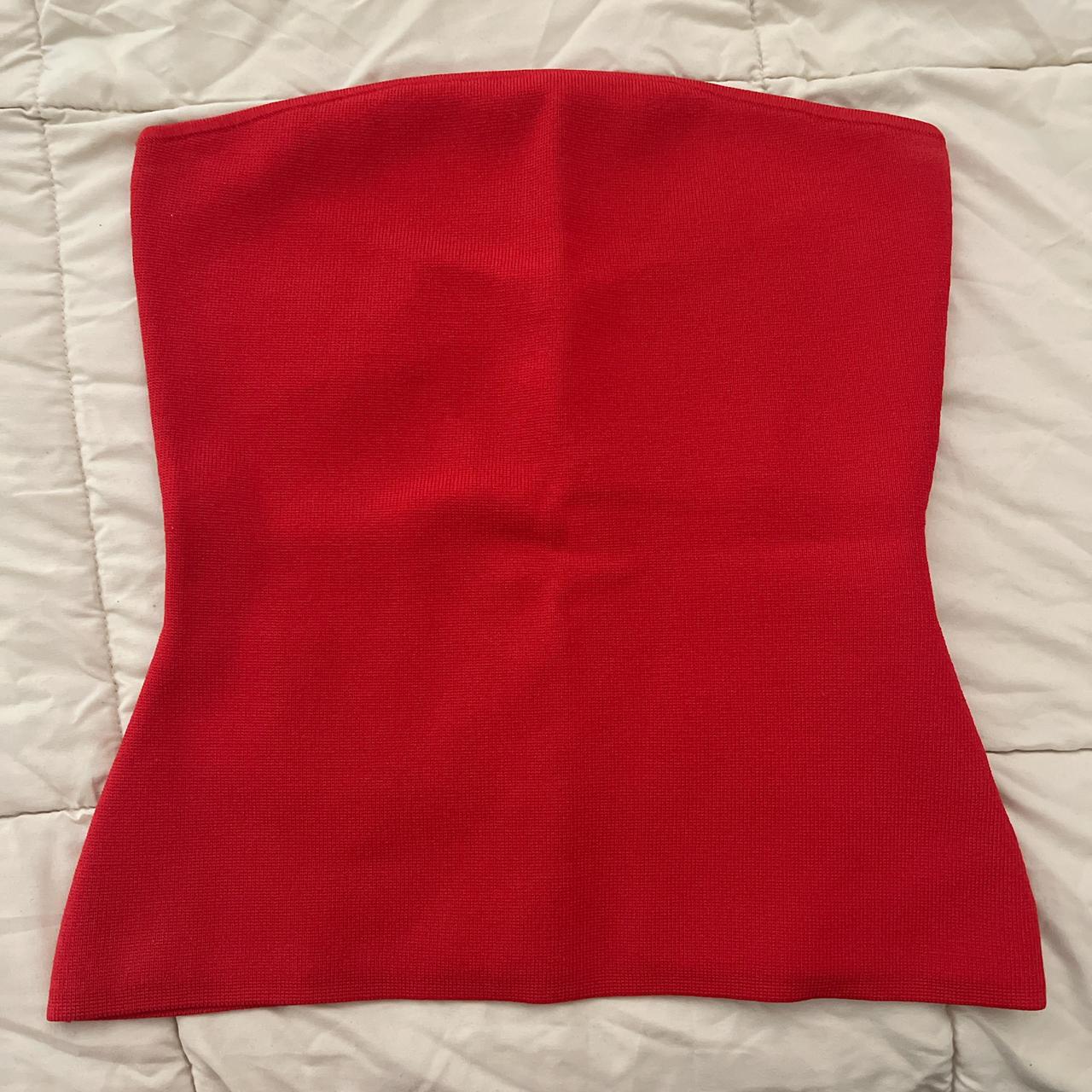 Stunning red tube top from Aritzia, only worn once.... - Depop