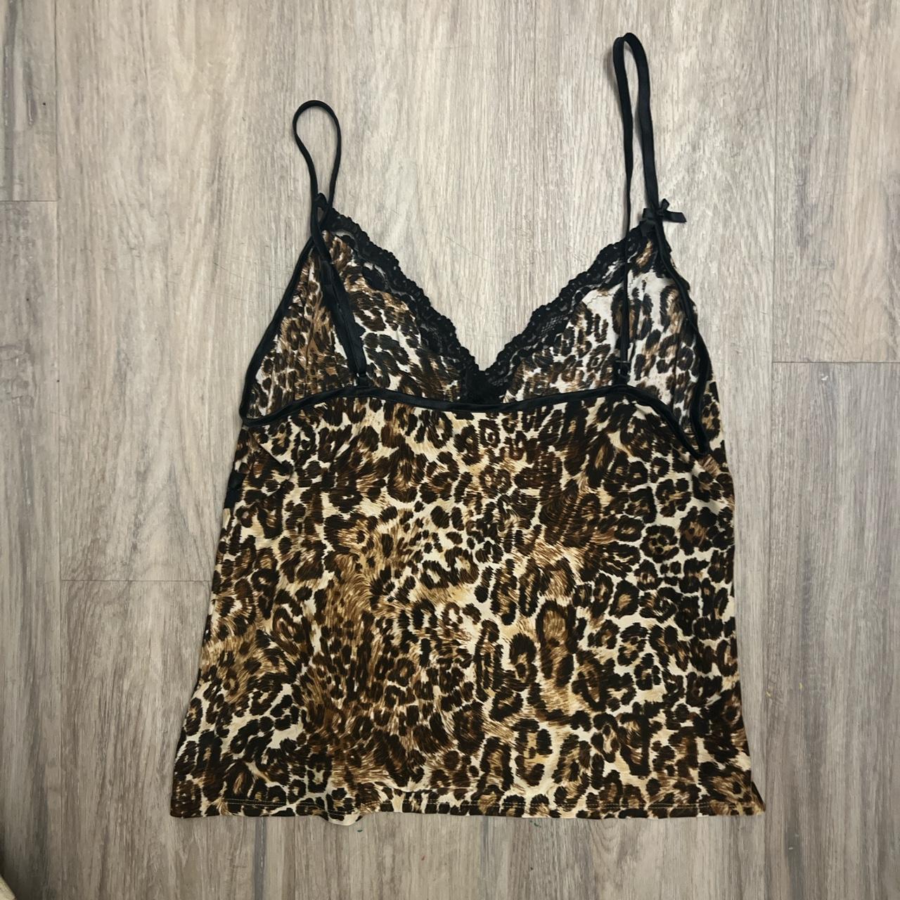 Vintage lace cheetah print tank! So unique and... - Depop