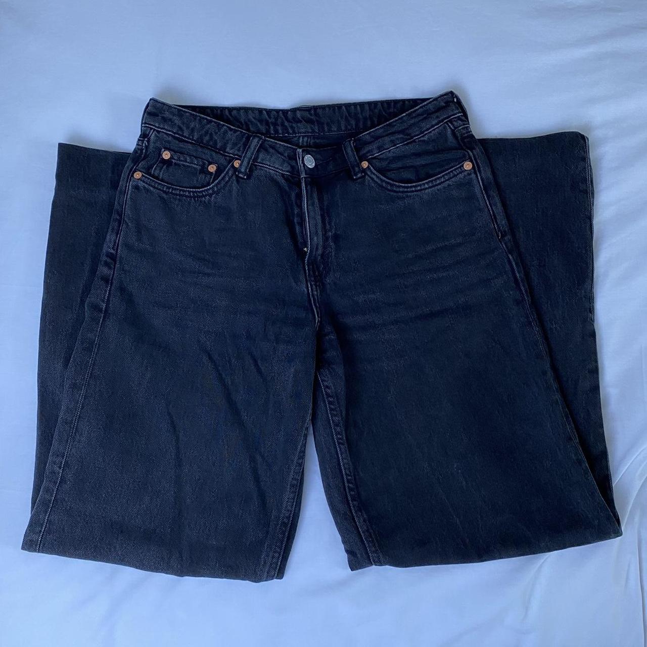 . Weekday Ample Low Loose Black Jeans Low waist... - Depop