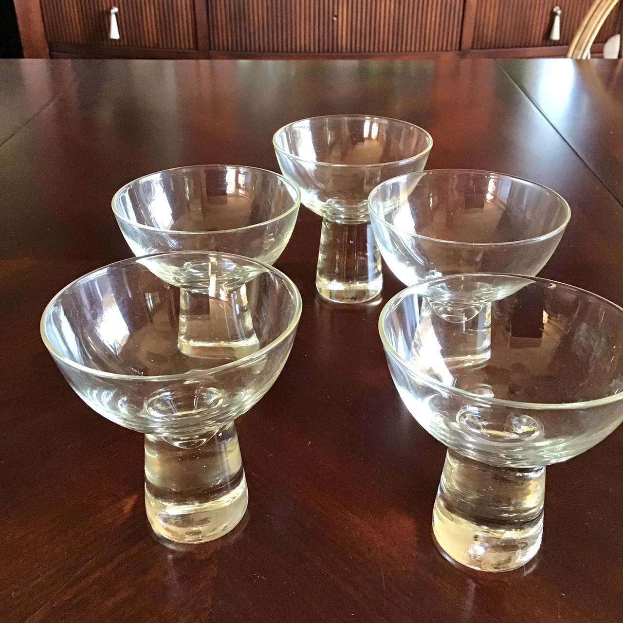 Vintage MCM Pudding Sorbet Dessert Glass Cups (Set... - Depop