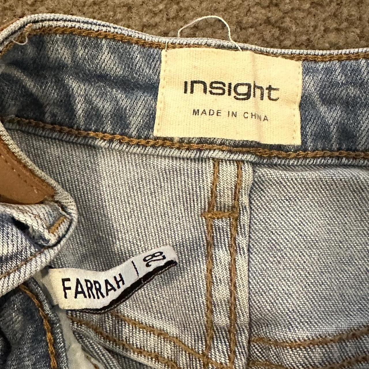 insight farrah jeans flare at the bottom worn twice,... - Depop
