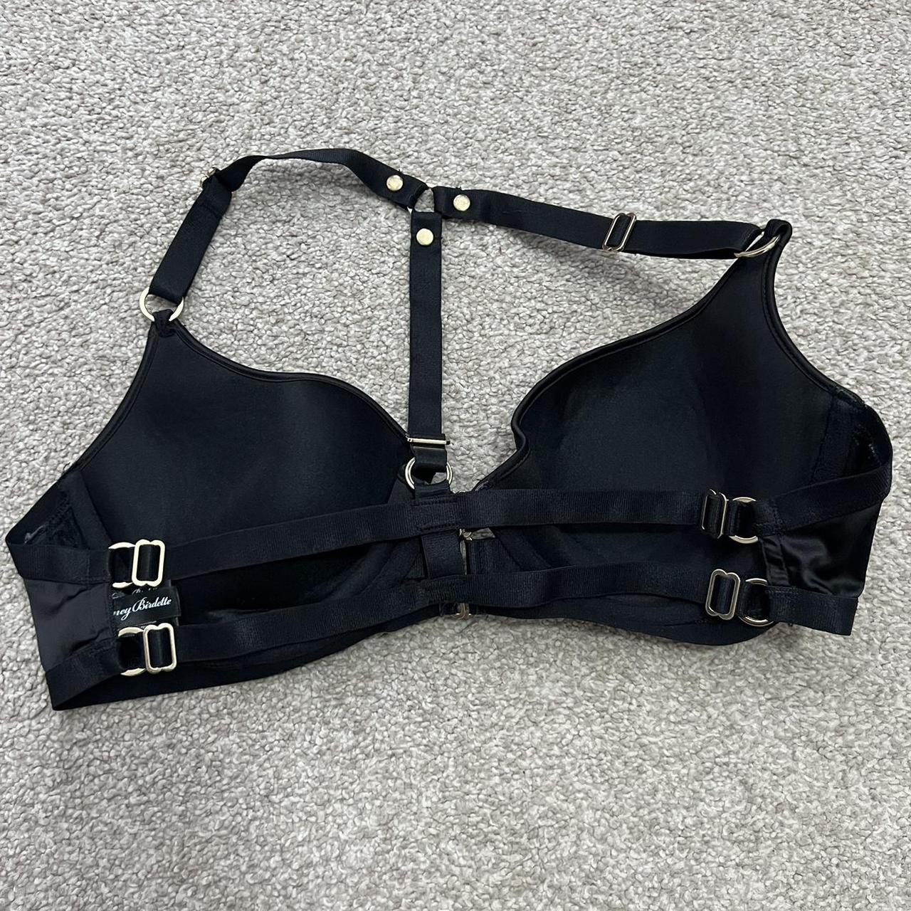 Honey birdette black bra. Size 12E. Good second hand... - Depop